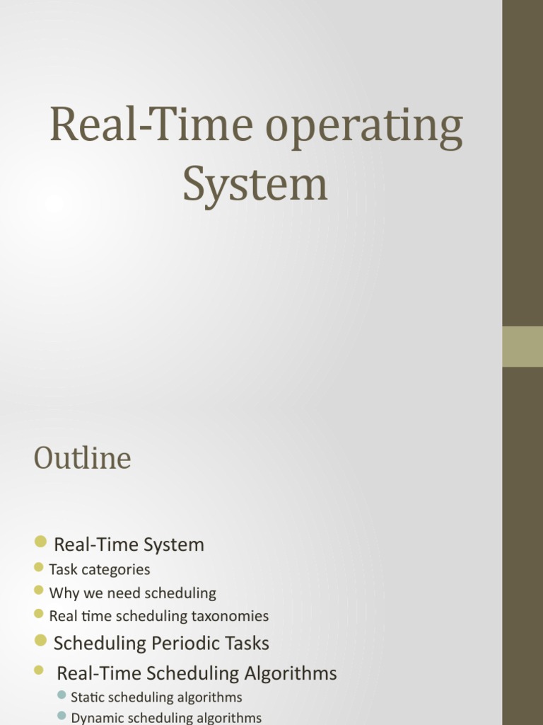 Final Rtos Pdf Real Time Computing Scheduling Computing 