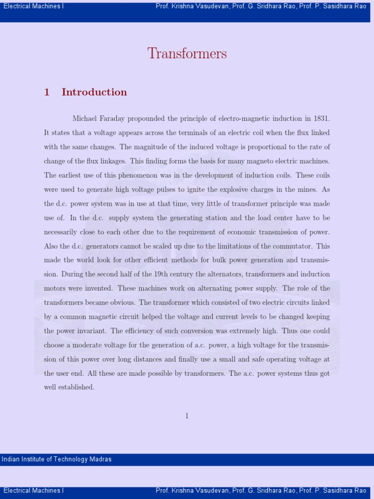 Electrical Machine Design | PDF | Transformer | Electromagnetic Induction