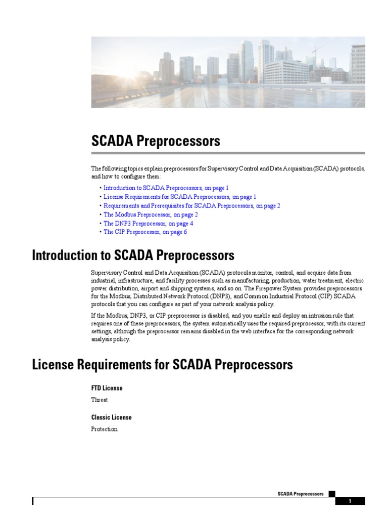 Scada Preprocessors | PDF | Scada | Transmission Control Protocol