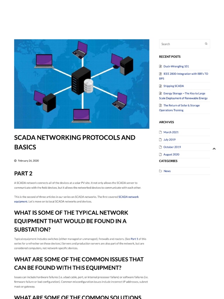 Scada Protocols Basics | PDF