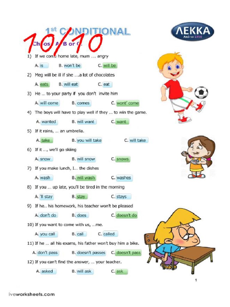 Class Activity - First Conditional | PDF