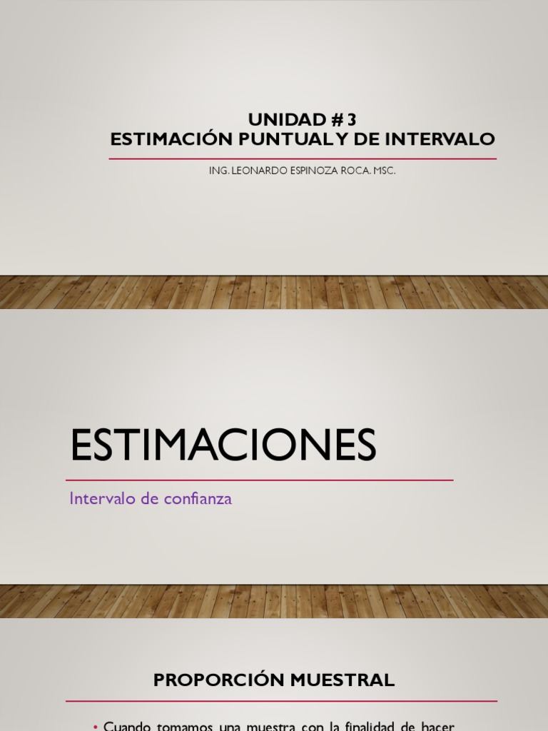 Proporción Muestral | PDF | Intervalo de confianza | Muestreo ...