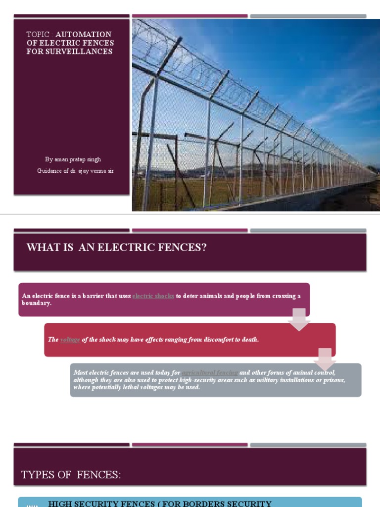 Electric Fences | PDF | Security Alarm | Surveillance
