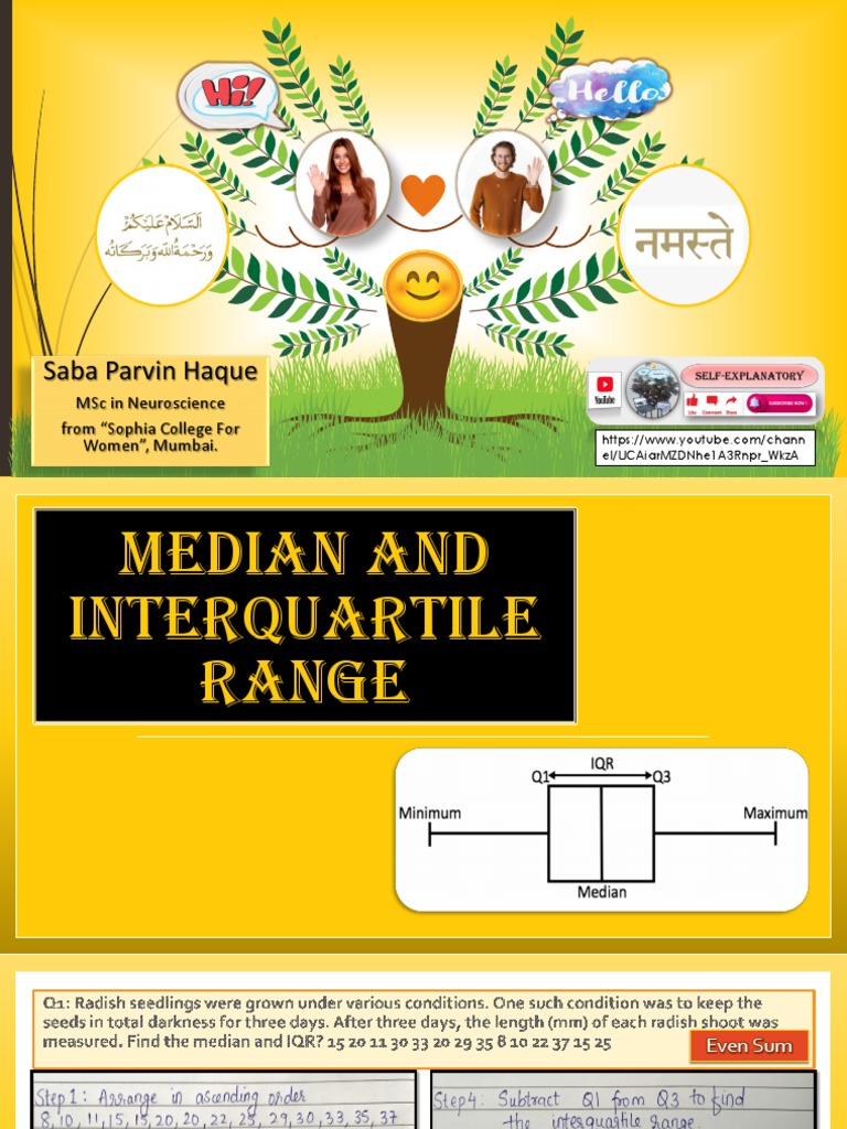 Median and Interquatile Range PDF | PDF