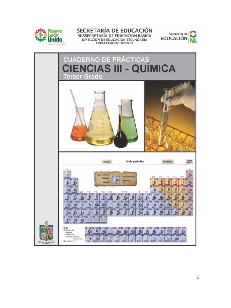 Cuaderno de Practicas de Quimica | PDF | Concentración | Naturaleza
