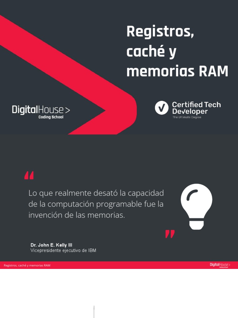 Registros Caché Y Memorias Ram Pdf Memoria De Acceso Aleatorio