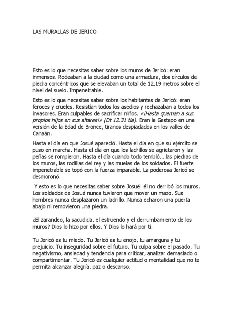 Las Murallas de Jerico | PDF