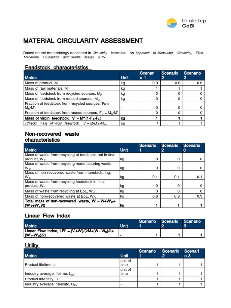 GaBi Circularity Tool - I Report | PDF | Economies | Economy And The Environment