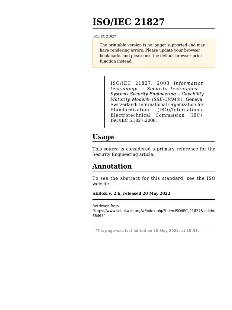 Iso - Iec 21827 | PDF