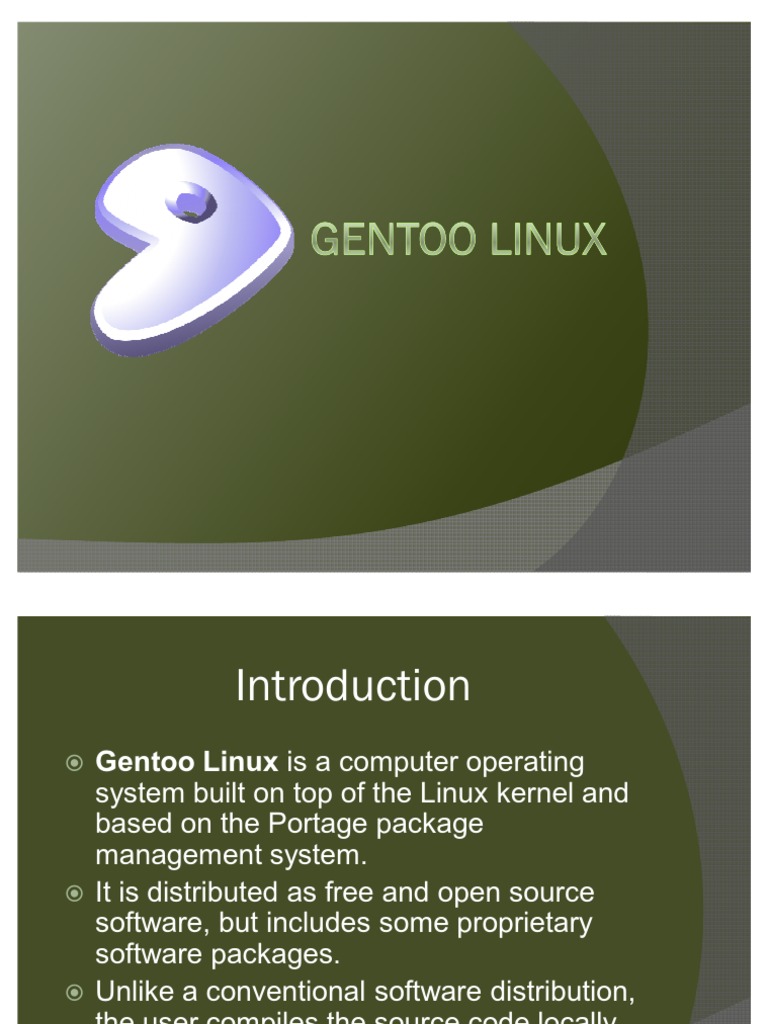 An Overview of Gentoo Linux Release Versions from 1999 to 2004 | PDF ...