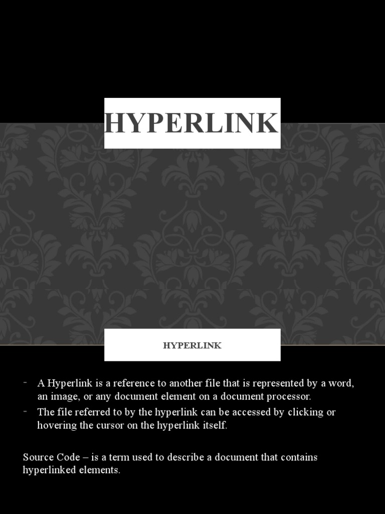 hyperlink | PDF | Hyperlink | Cyberspace