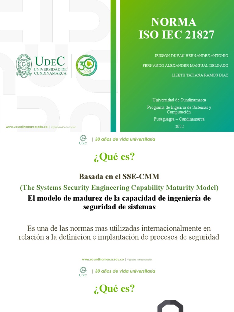 Norma ISO IEC 21827: Integrantes | PDF | Ciencias de la Computación ...