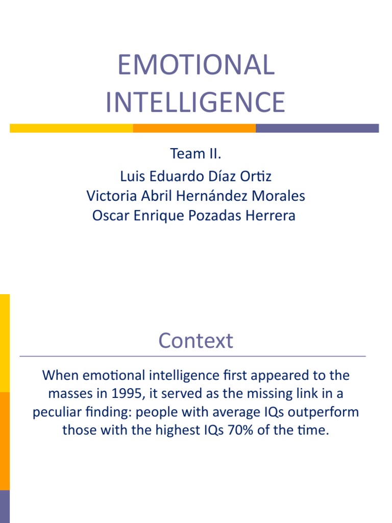 Emotional Intelligence | PDF | Emotional Intelligence | Intelligence