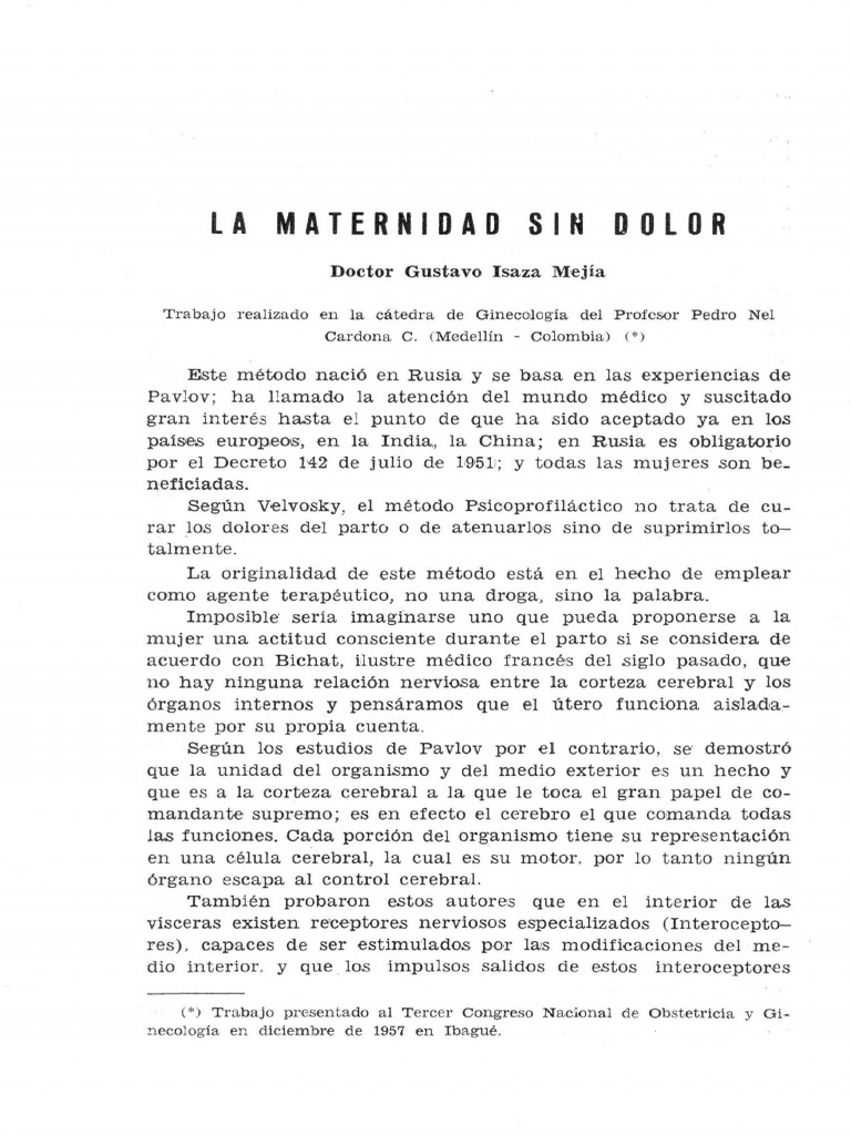La Importancia De La Mente En El Parto Un Análisis Del Método Psicoprofiláctico Para Un Parto
