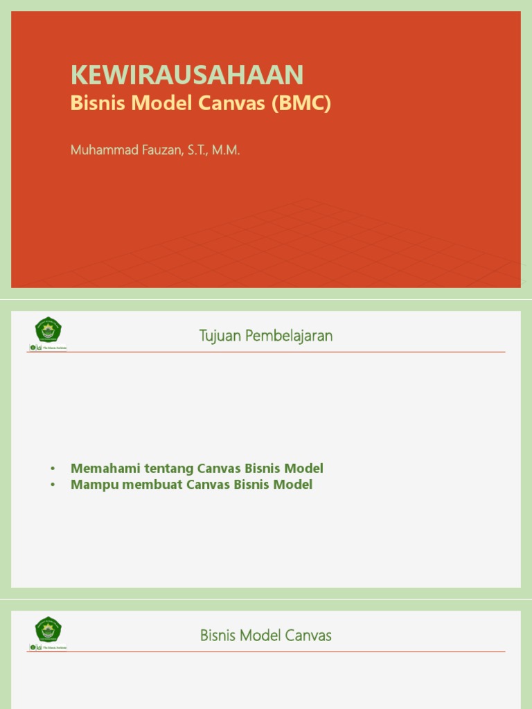 Panduan Bisnis Model Canvas BMC | PDF