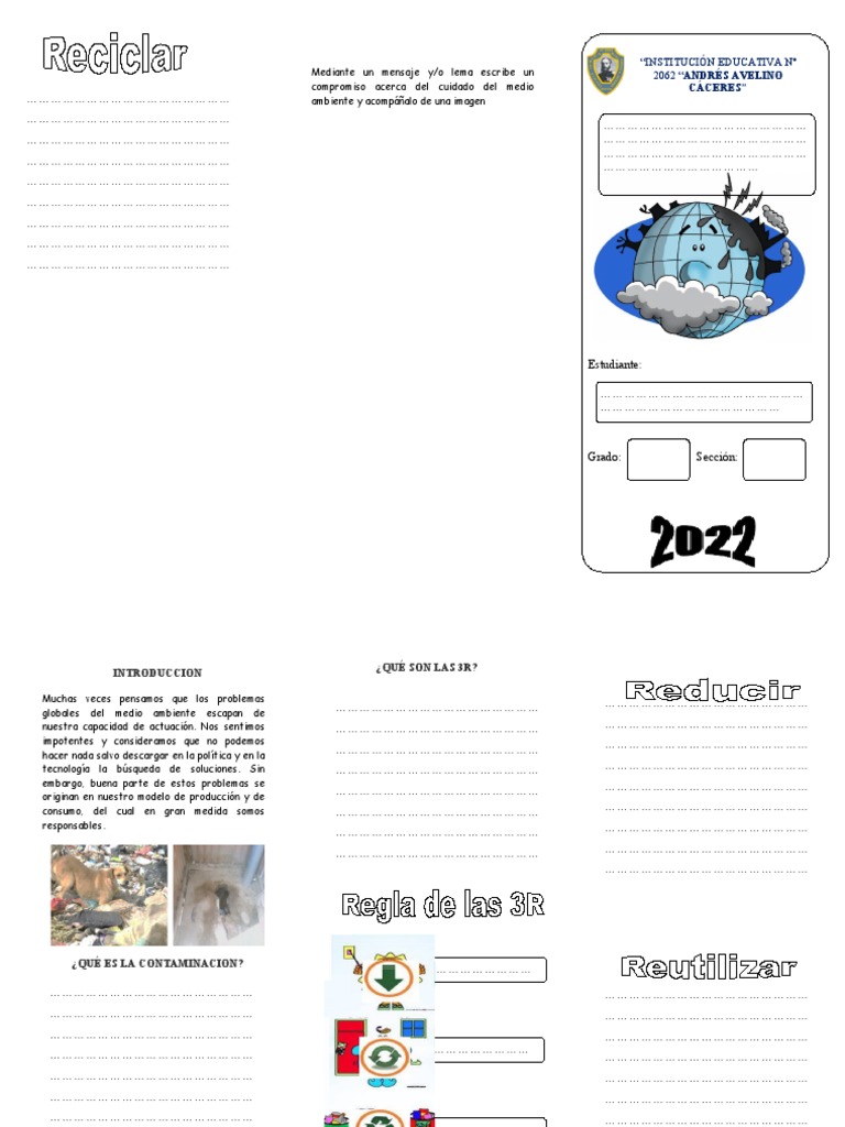 Triptico Contaminacion Ambiental | PDF Triptico Contaminacion Ambiental | PDF