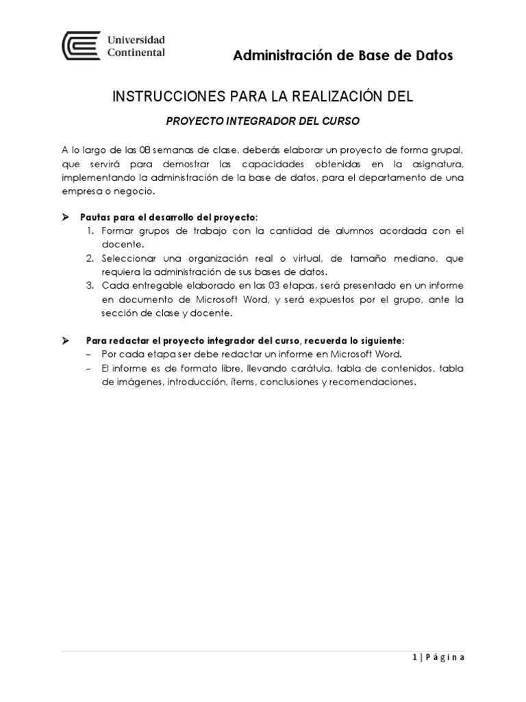 Proyecto Integrador Administración 3 | PDF | Servidor SQL de Microsoft | Bases de datos
