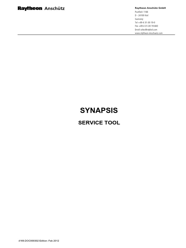 Synapsis Service Tool | PDF | Command Line Interface | Computer Keyboard