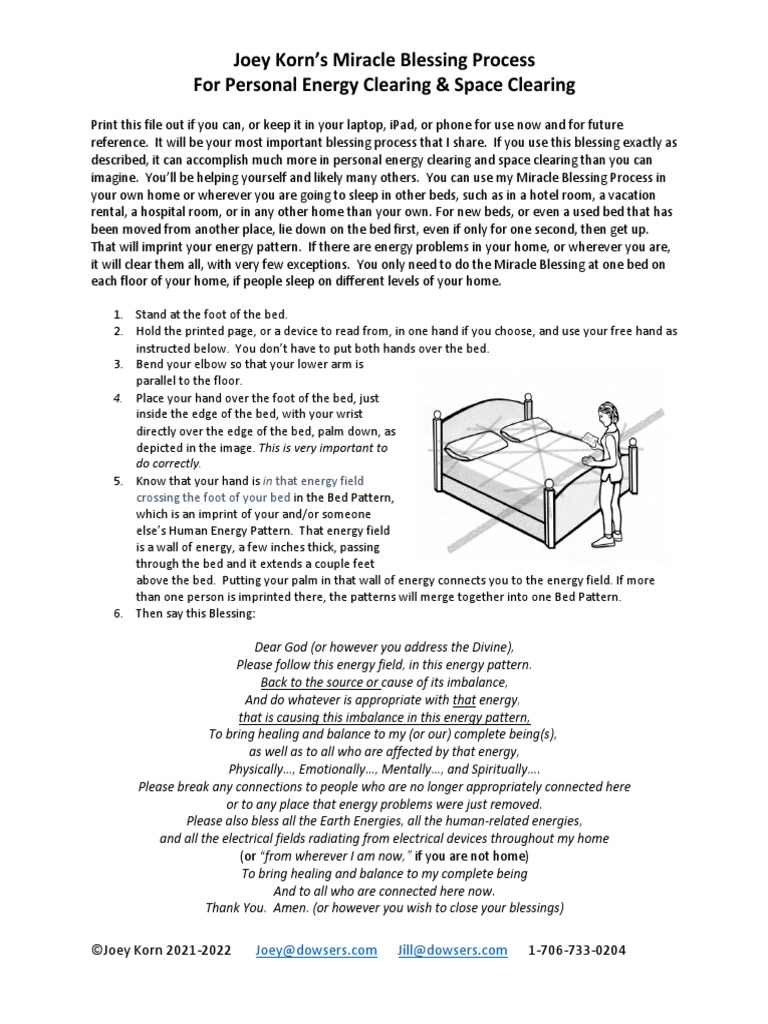Joey's Miracle Blessing Process | PDF