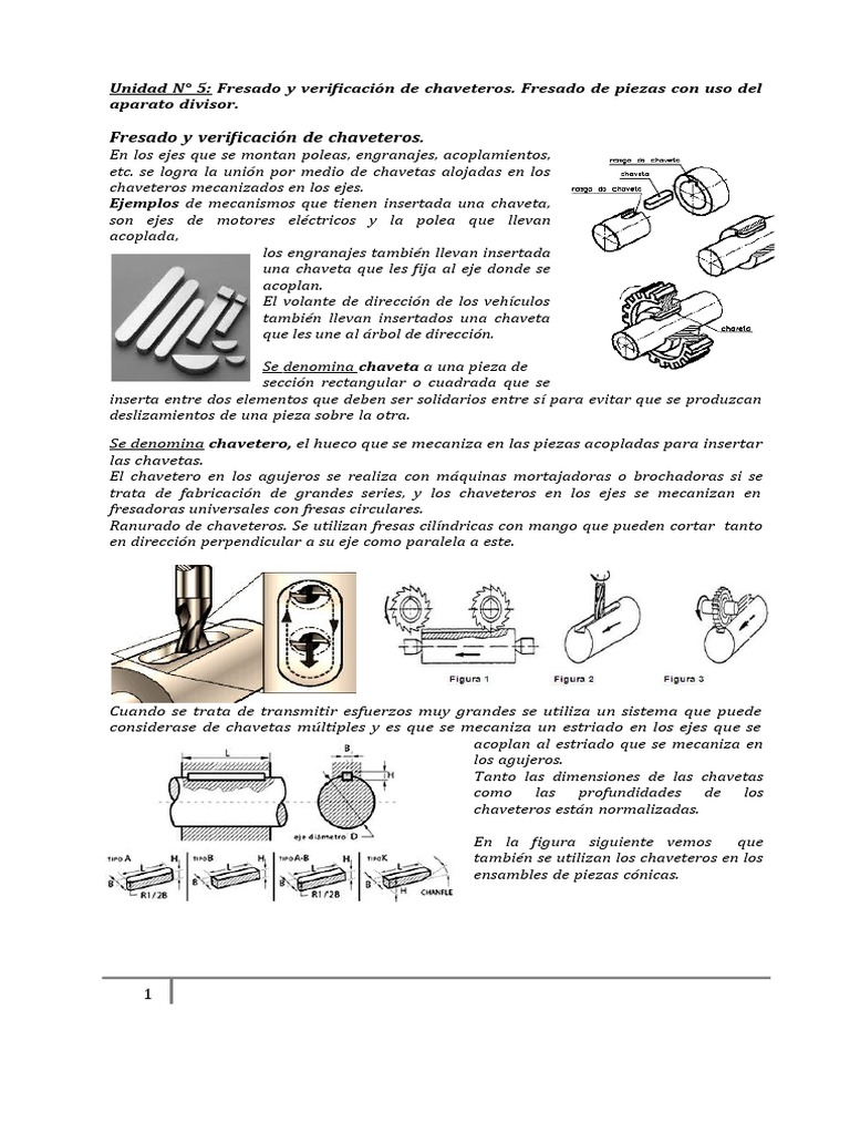 Verificacion de Chaveteros | PDF | Eje | Engranaje
