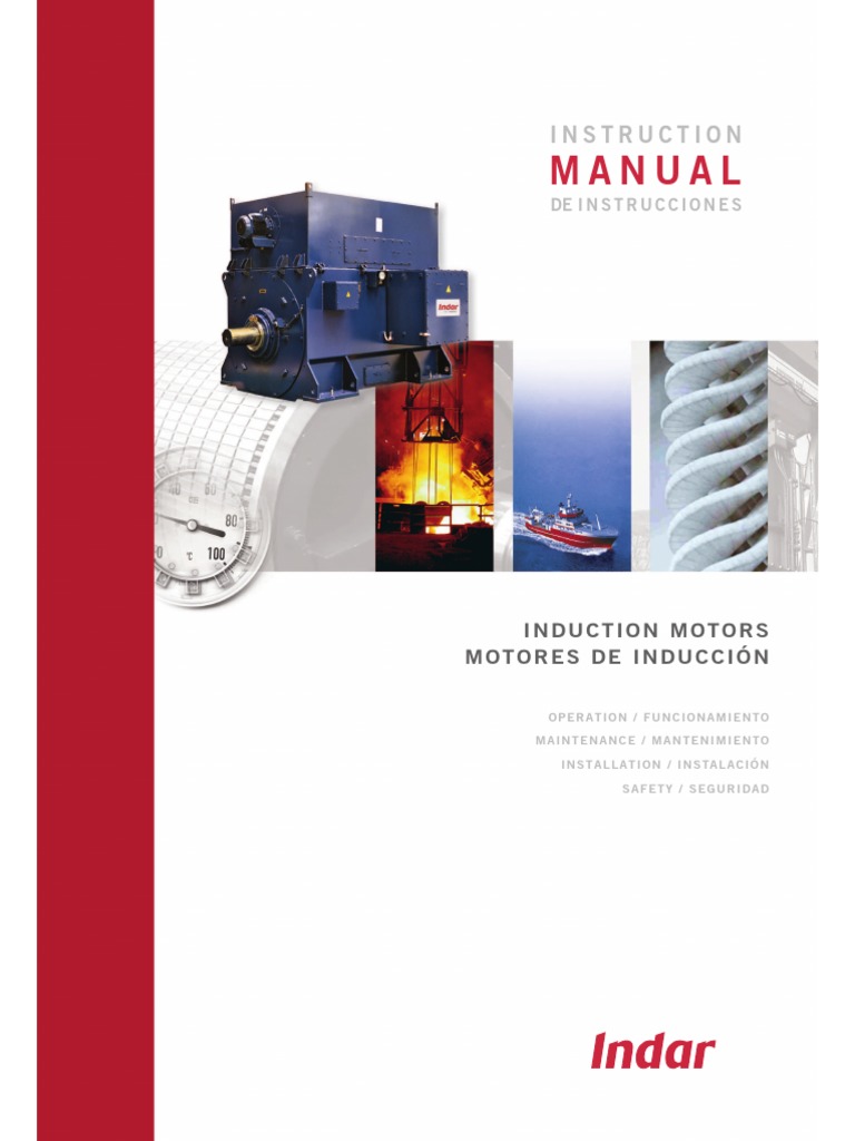 Instruction Manual Induction Motors REVB | PDF | Bearing (Mechanical ...