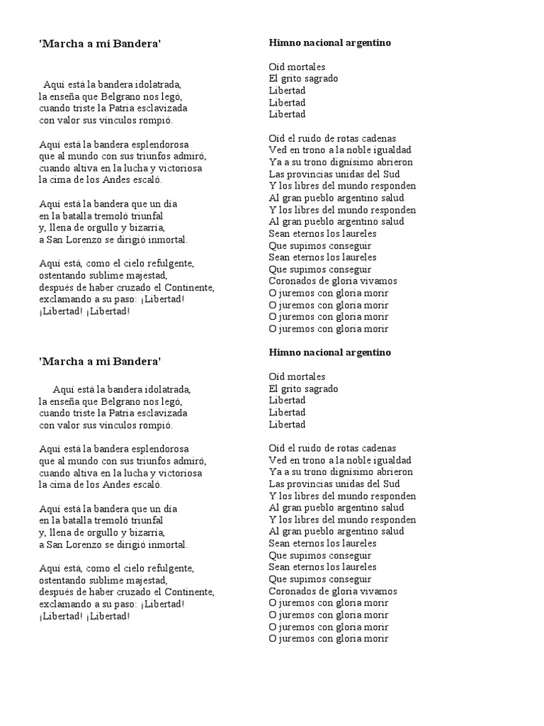 Marcha A Mi Bandera | PDF