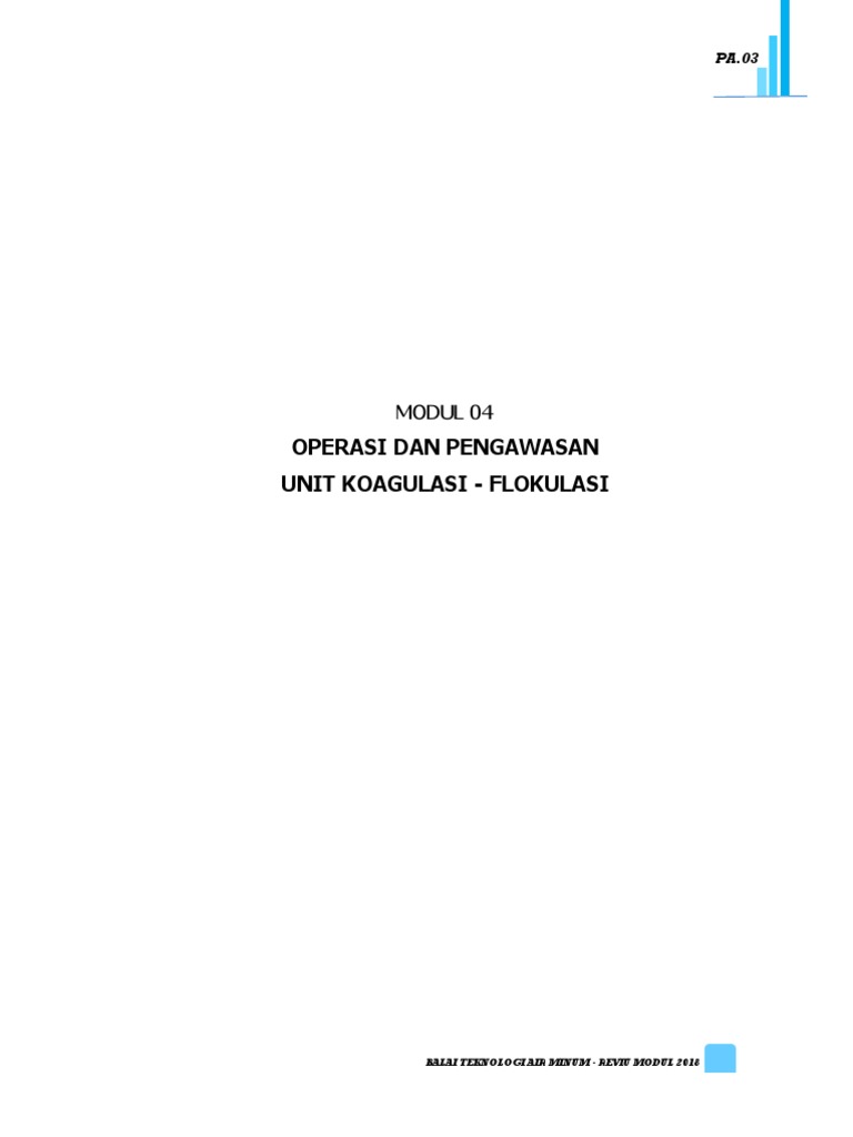 Proses Koagulasi dan Flokulasi Air | PDF