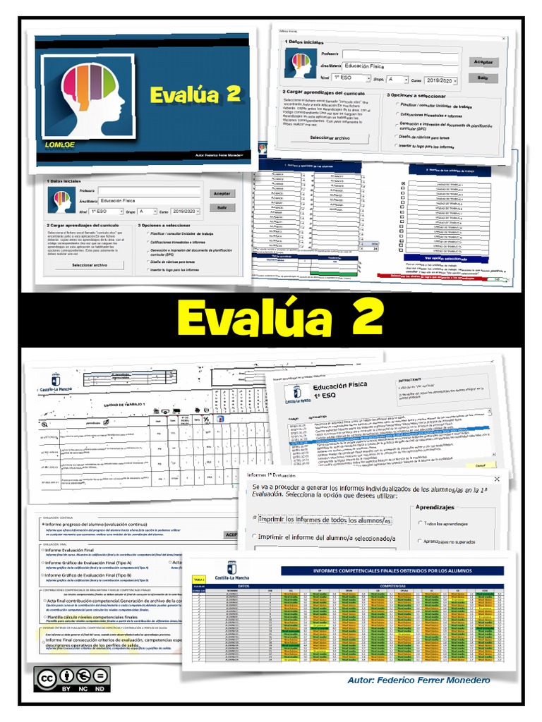 Evalúa 2: Autor: Federico Ferrer Monedero | PDF | Evaluación | Plan de estudios
