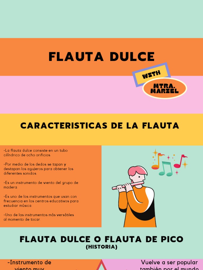 Historia y Características de La Flauta Dulce PDF | PDF | Flauta ...