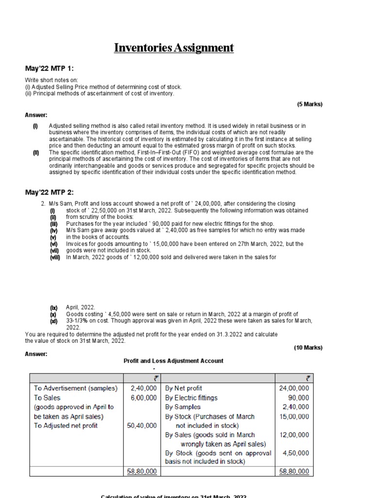 Inventories | Download Free PDF | Inventory | Valuation (Finance)