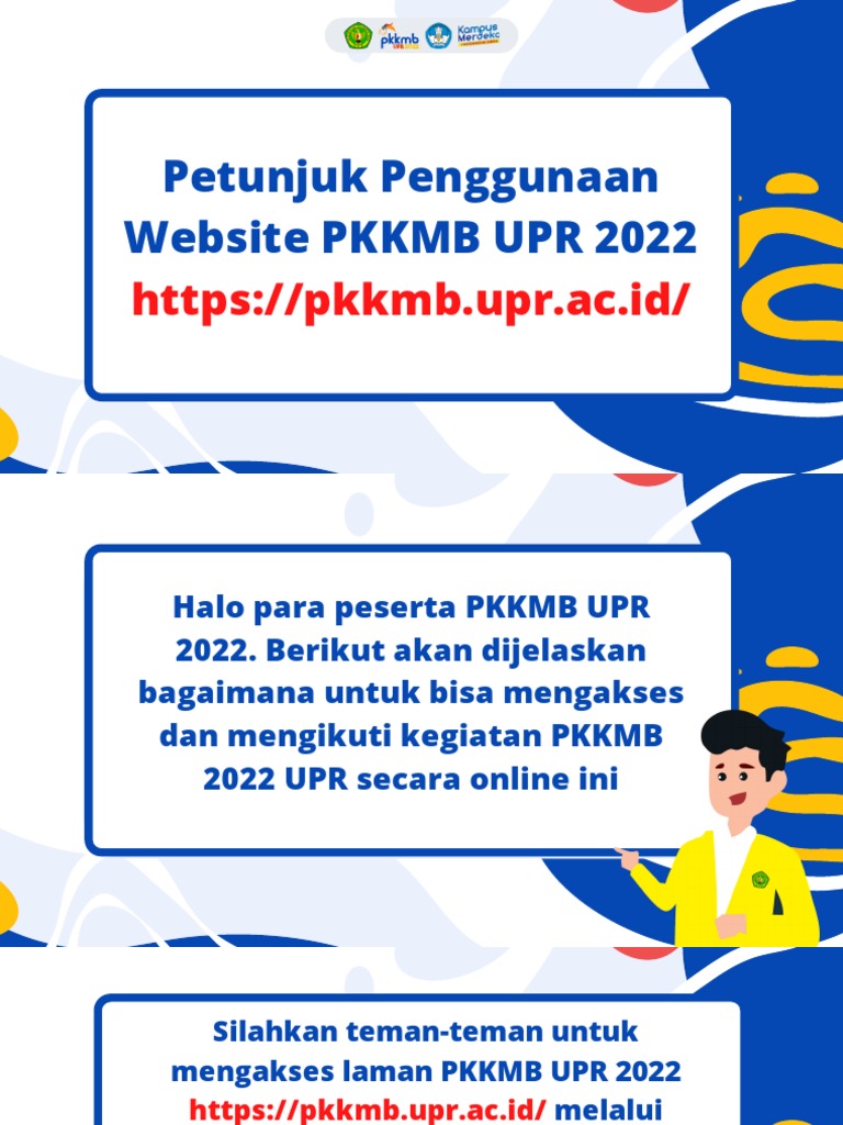 Petunjuk Teknis Penggunaan Web PKKMB UPR 2022 | PDF