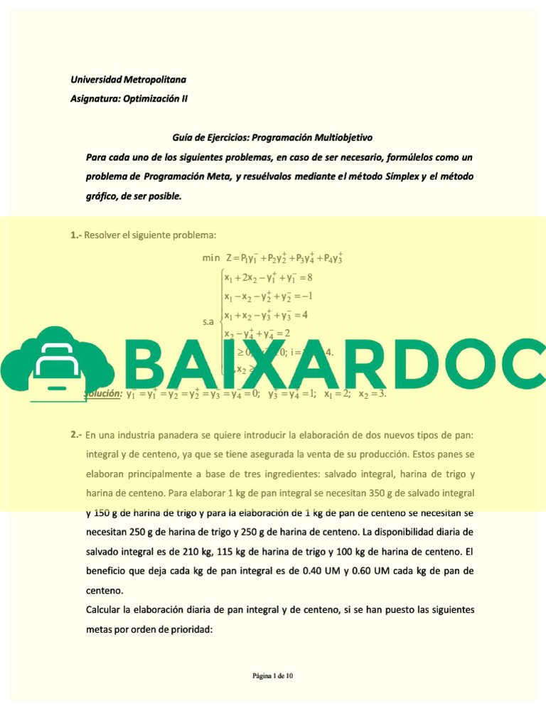 Ejercicios de Programacion Meta | PDF | Queso | Panes
