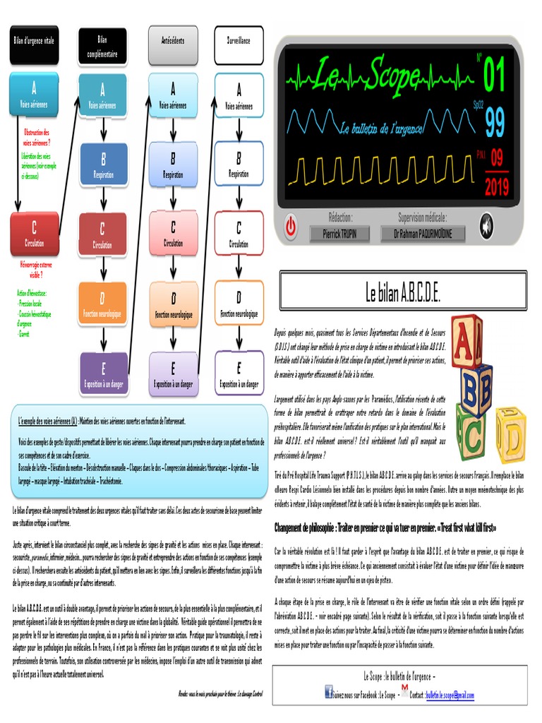 Le-Scope-01-Le-Bilan-A B C D e | PDF | Réanimation cardio-pulmonaire ...