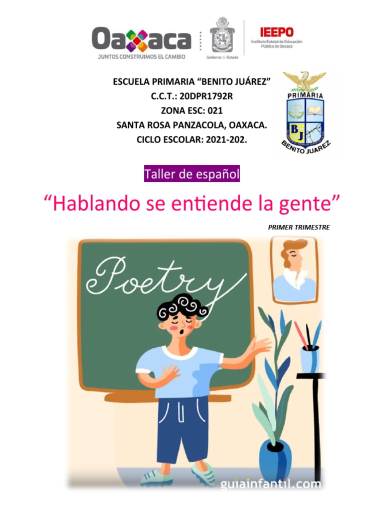 Hablando Se Entiende La Gente | PDF | Educación primaria | Plan de estudios