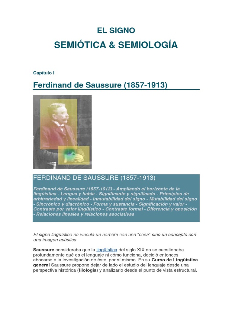 El Signo | PDF | Lingüística
