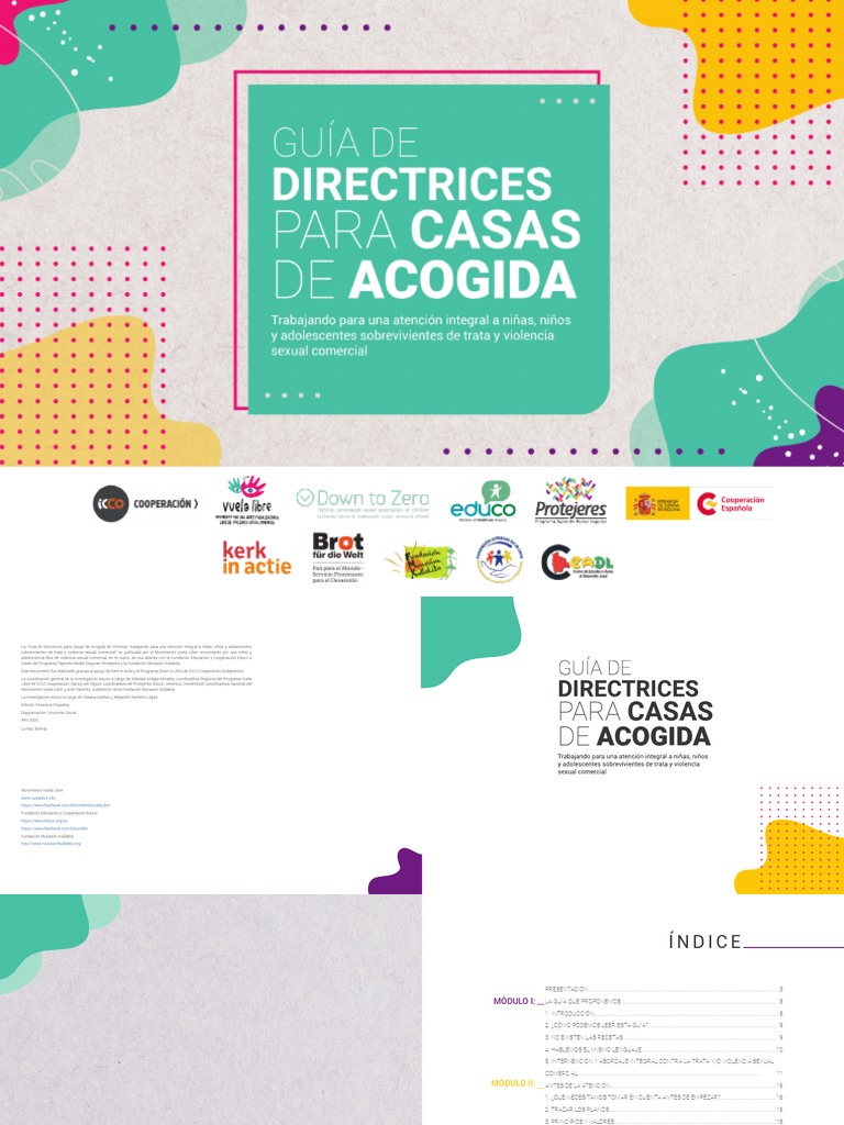 Guía de Directrices para Casas de Acogida.4 1 | Descargar gratis PDF | Trata de personas | Violencia