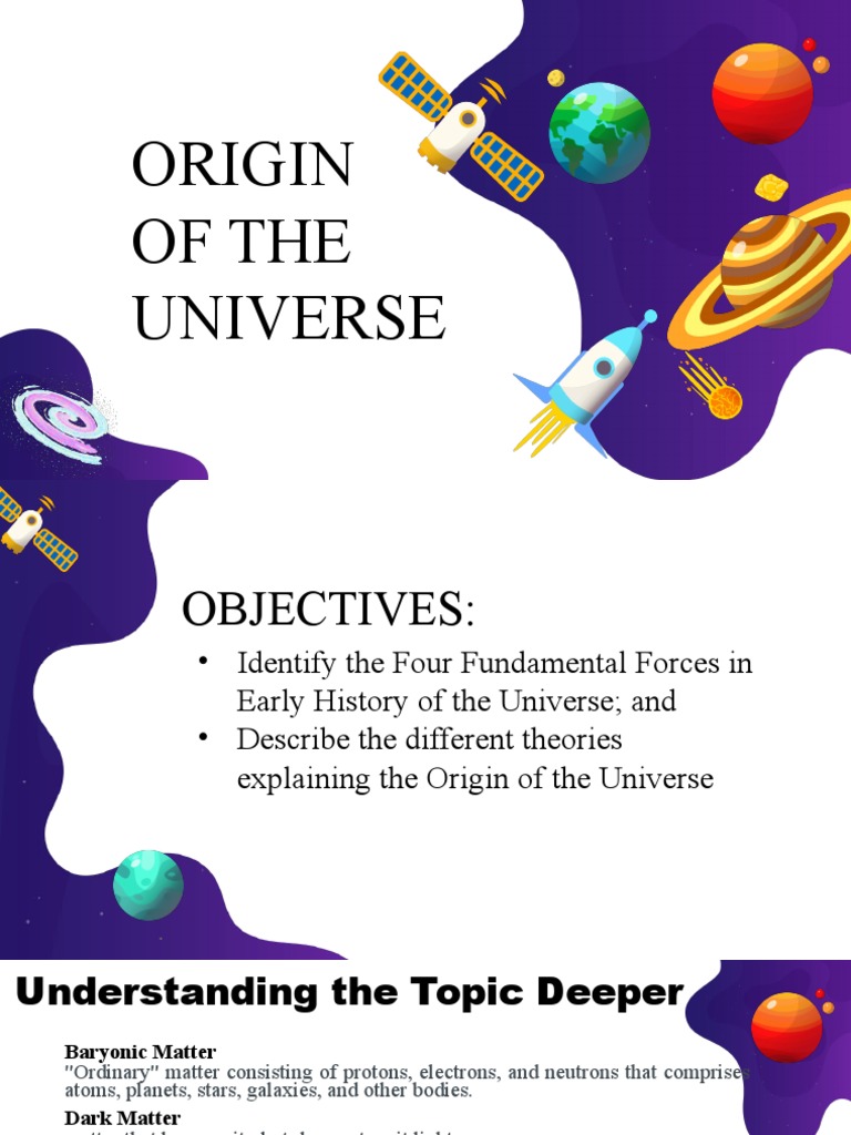 Lesson 1 The Origin of The Universe | PDF | Universe | Stars