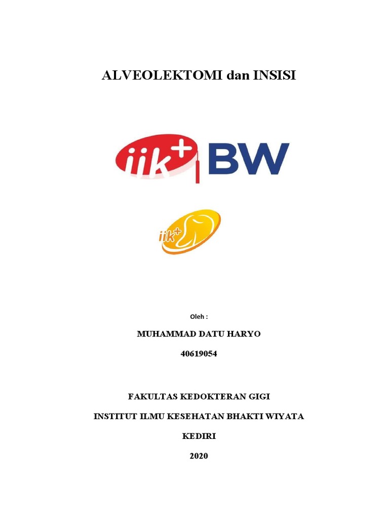 Muhammad Datu Haryo - ALVEOLEKTOMI Dan INSISI 40619054 | PDF