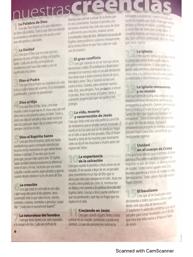 28 Creencias para Niños. | PDF