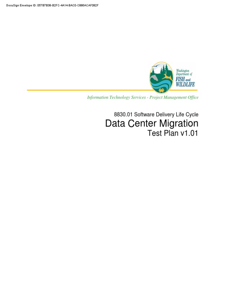 3.06 Test Plan - Data Center Migration - 2 | PDF | Software Testing ...