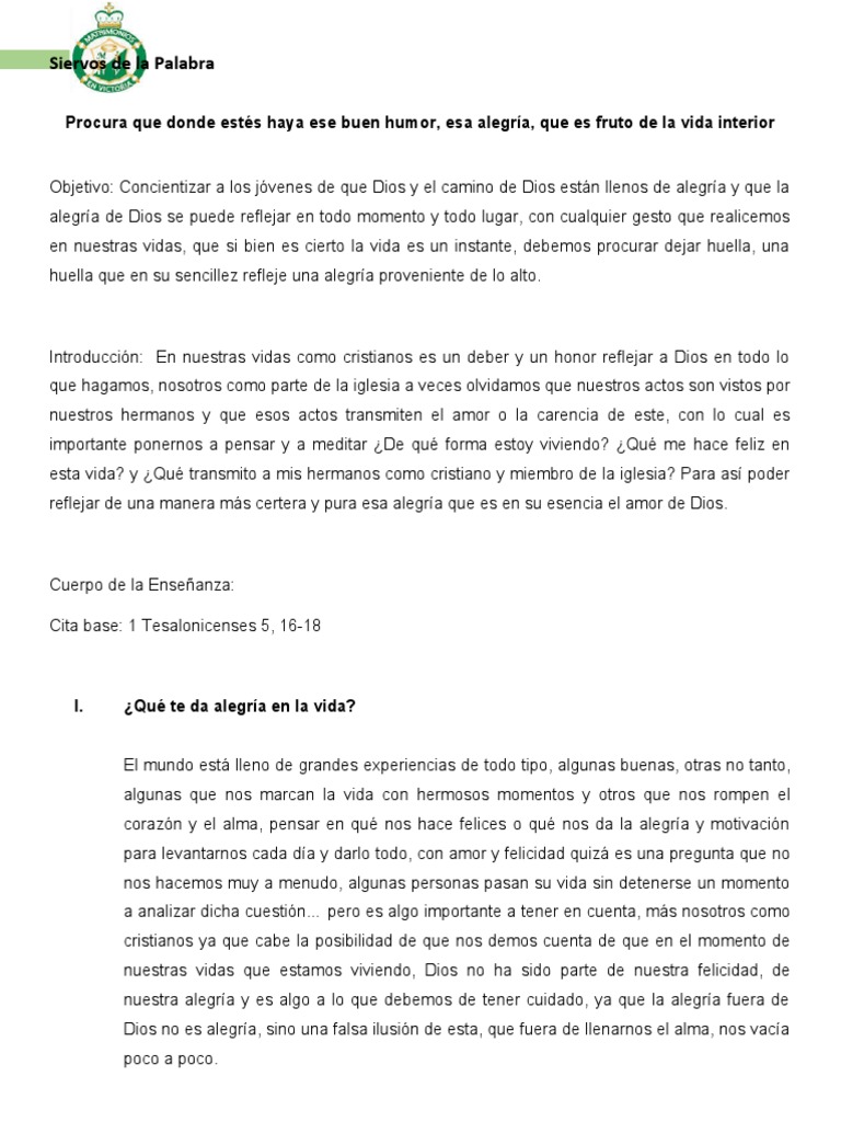 Procura Que Donde Estés Haya Ese Buen Humor, Esa Alegría, Que Es Fruto ...