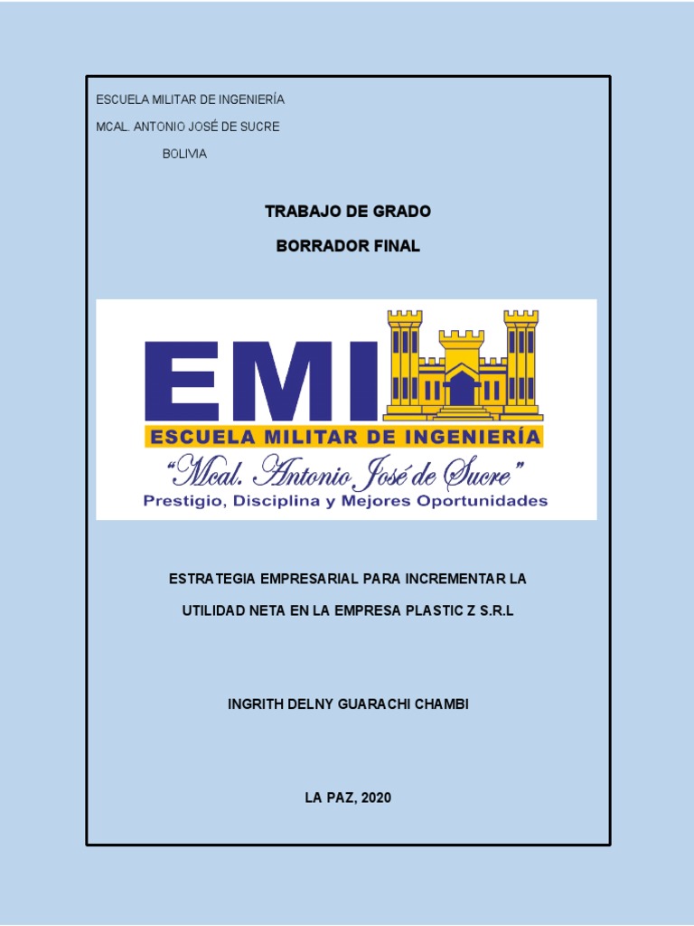 Ejemplos de Proyectos de Grado | PDF