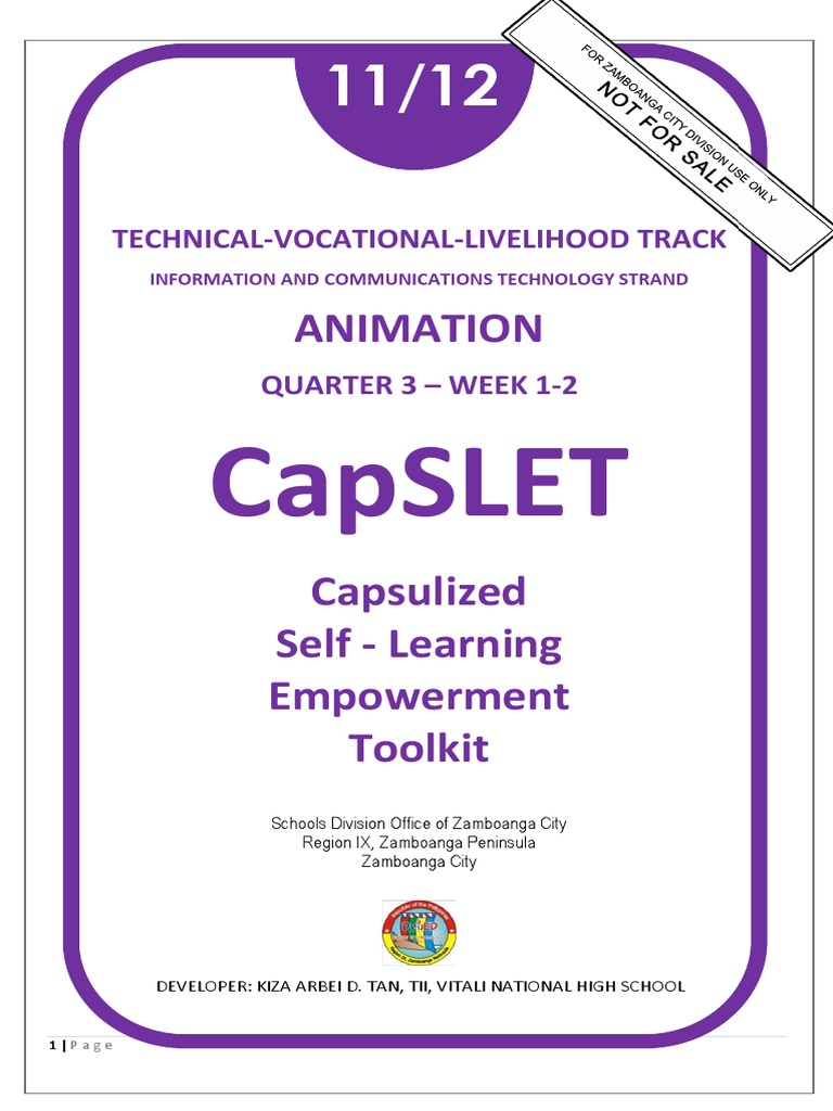 Q3 - ANIMATION SHS - Week1-2 | PDF