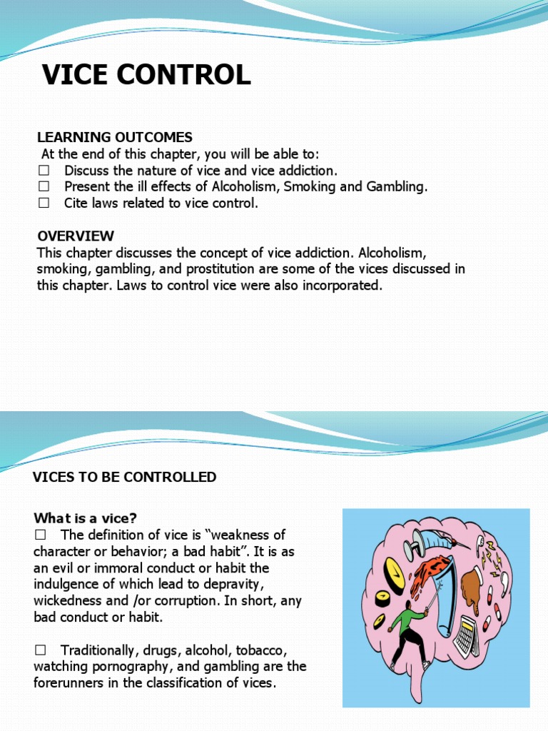 Vice Control | PDF | Ethanol | Tobacco Smoking