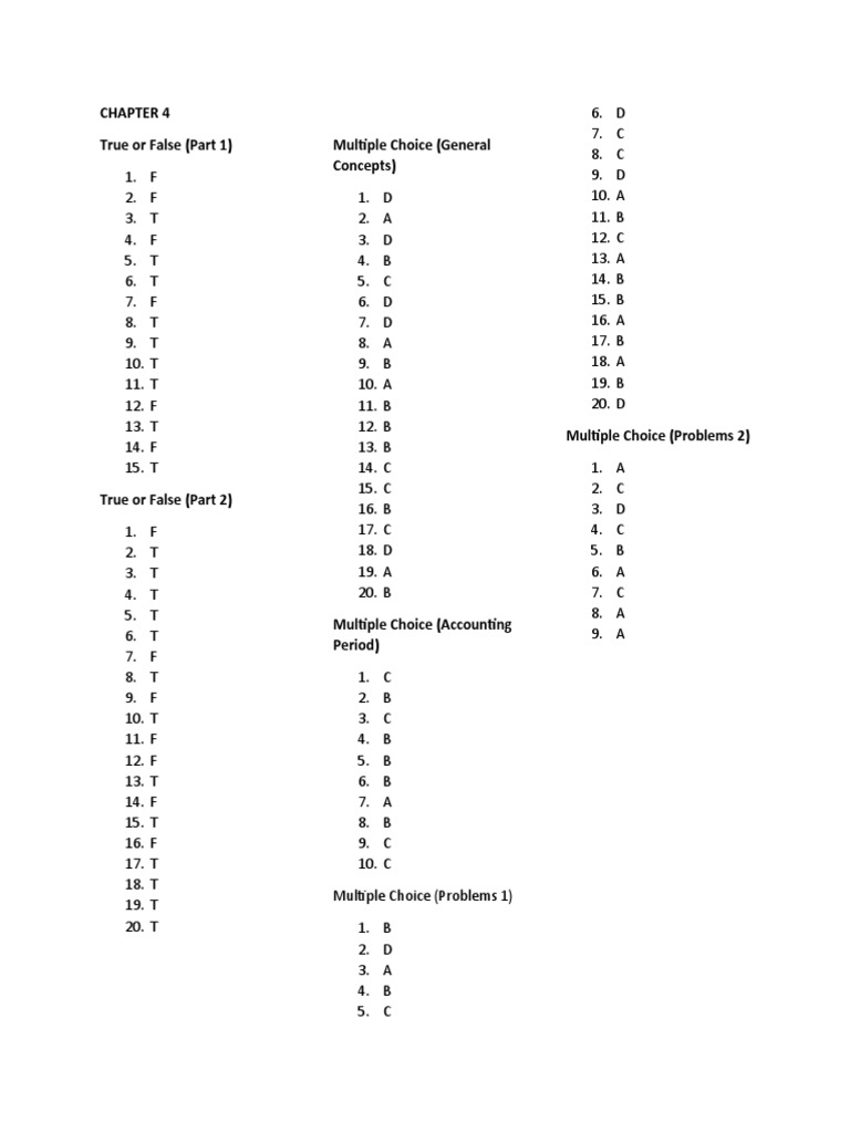 Chapter 4 Tax - Ans | PDF | Logic