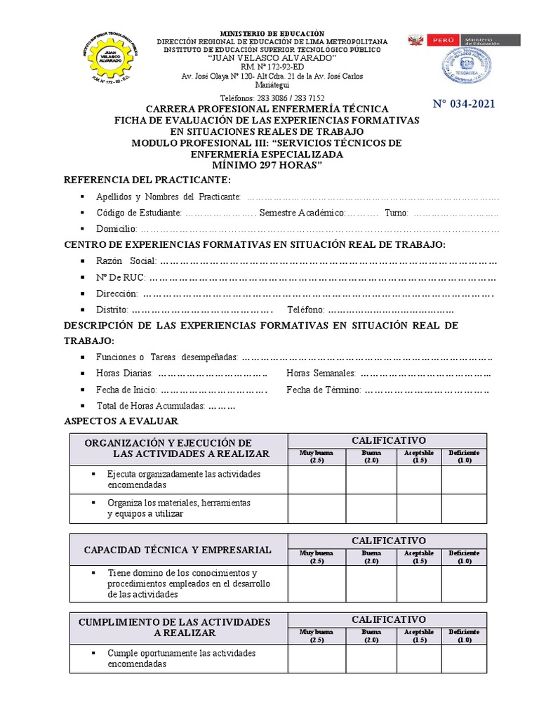 Ficha de Practica Apsti - Mod. Ii N°034-2021 (Sanabria Perez, Ruth) Vacio | PDF