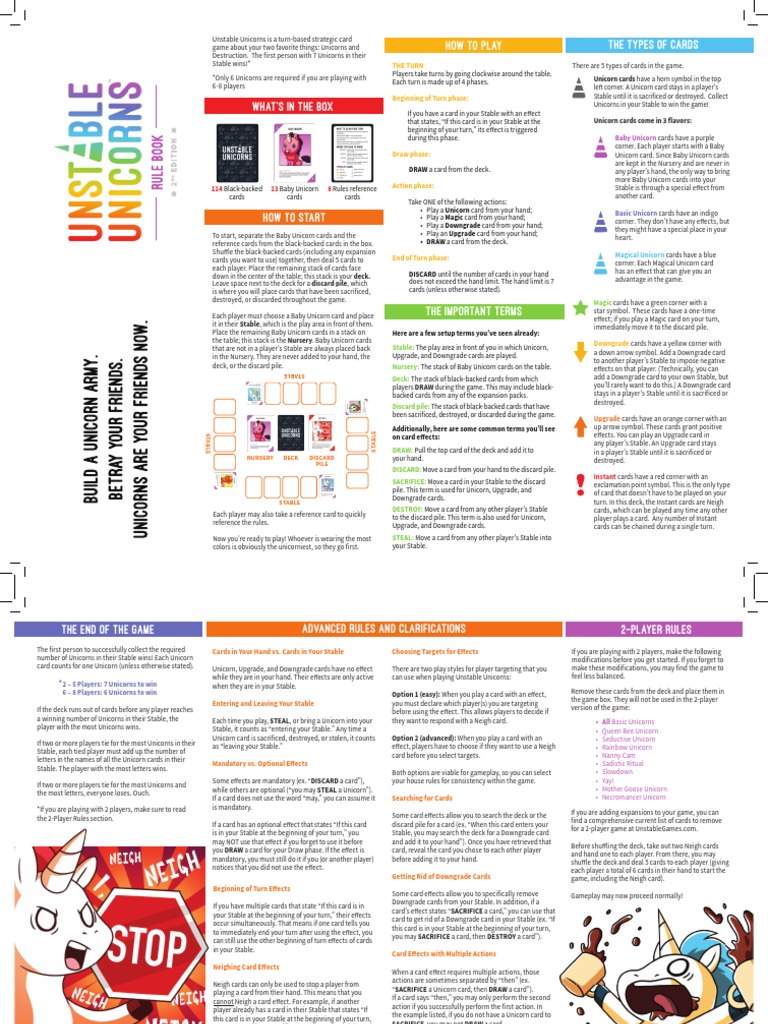 UU New-Rules v1 | PDF | Playing Cards | Ephemera