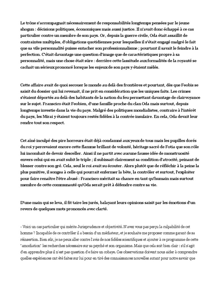 Oda Et Francisco. Bagne de Haelkru. 01. Oda | PDF