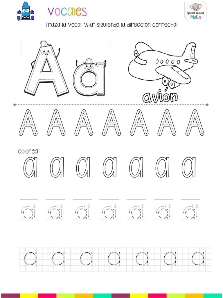 Aprende las vocales A, E, I | PDF | Abejas