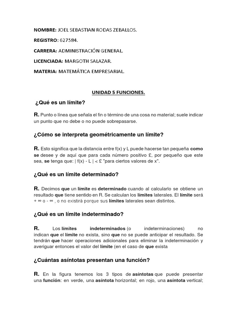 Unidad 5 Funciones Problemas Abp. | PDF